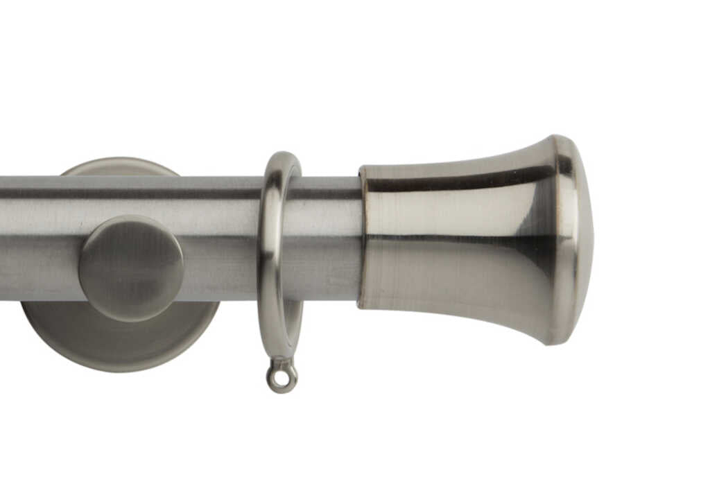 35mm Neo Trumpet Stainless Steel Curtain Pole 180cm – UK Curtain Poles